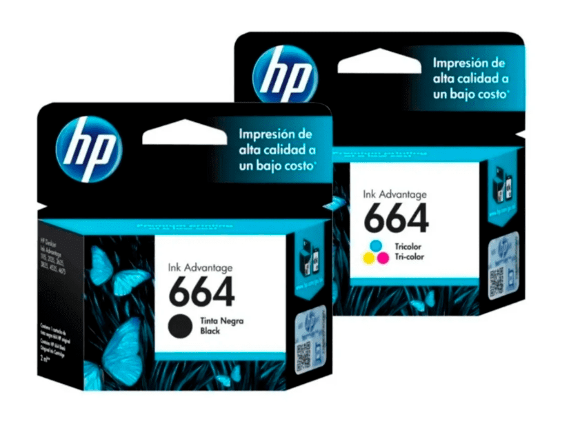 Pack Cartuchos Hp 664 Tri Color + Negro – Tics & Tech