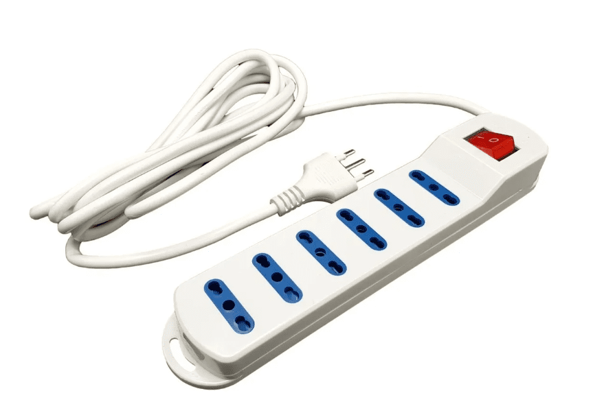 Alargador Zapatilla Eléctrica 6 Posiciones 5 Metros – Tics & Tech